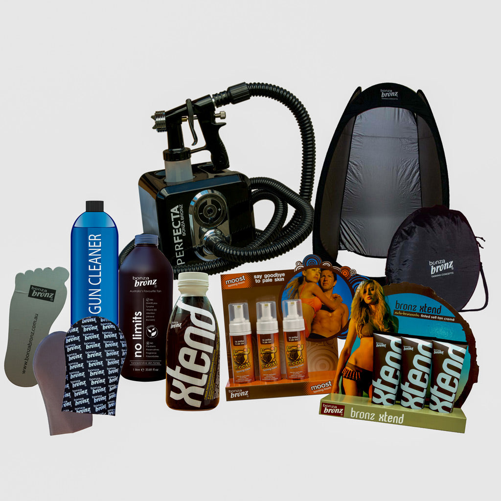 Perfecta Spray Tanning Pack with Portable Tan Tent & Retail – IODA BRANDS